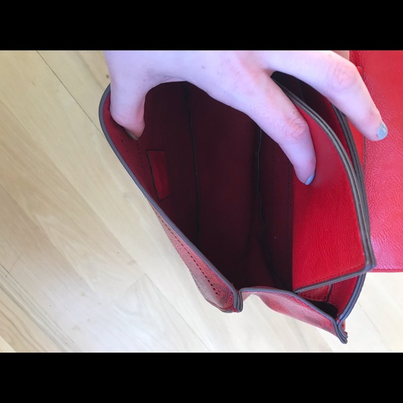 Bags | Vintage Callan Faux Snake Skin Red Purse | Poshmark